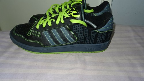 Adidas Mens 77 Black Out PWC 681001 Grey with Black Stripes Sneakers Sz ...