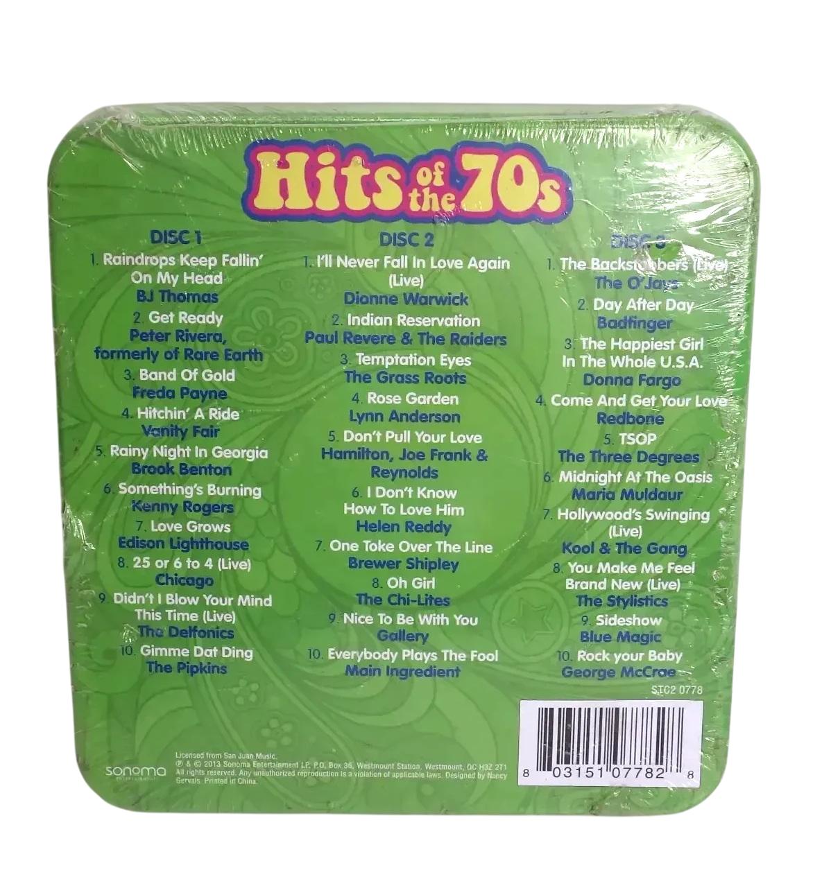 Hits Of The 70s -3 CD Box Set + Collector's Limited Edition Tin - New ...