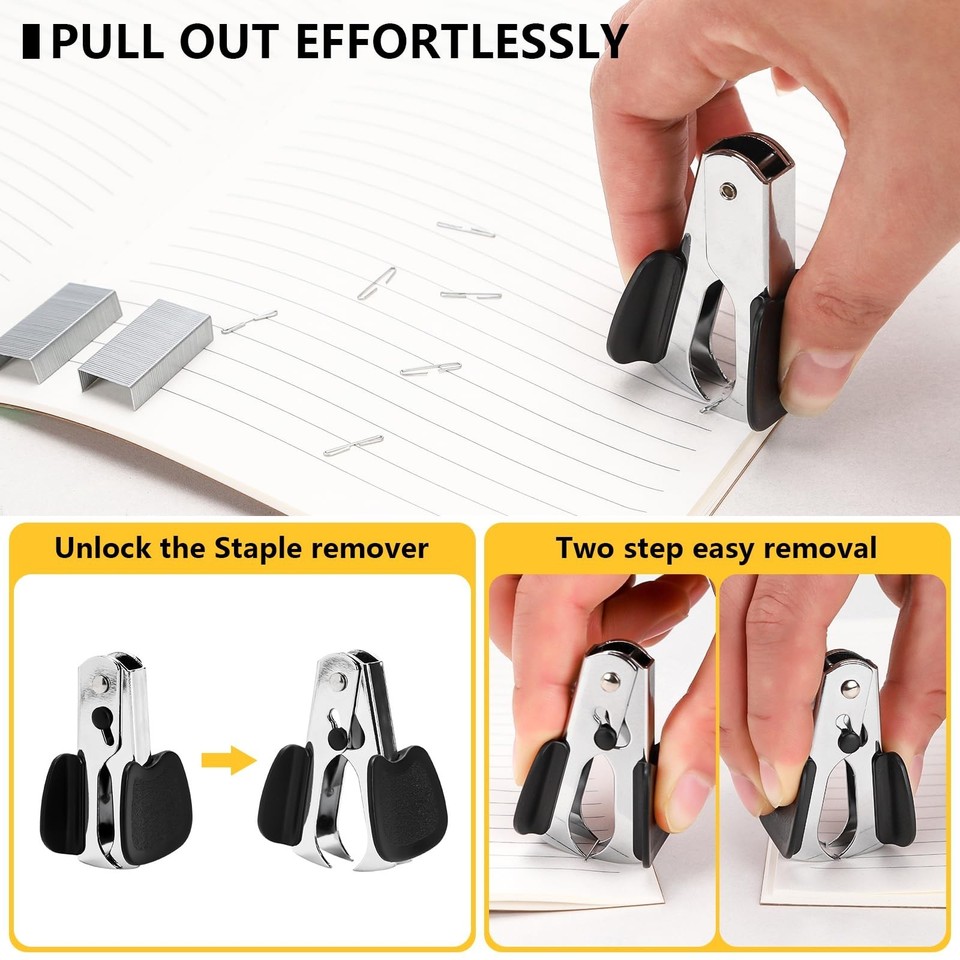 Office Mini Stapler for Desk with Staples,Non-Slip Small Staplers 20 ...