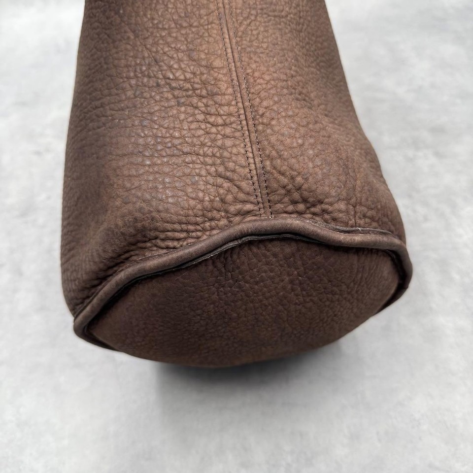 COACH 4950 Vintage Duffle Sac Nubuck Bucket Shoulder Bag Suede Brown ...