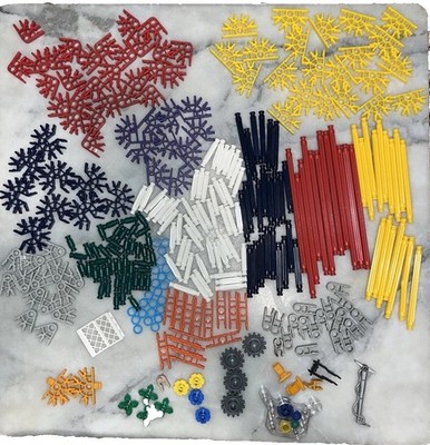 K’NEX Lot 14oz Parts & Pieces – Wheels, Gears, Chain, Connectors, Rods ...