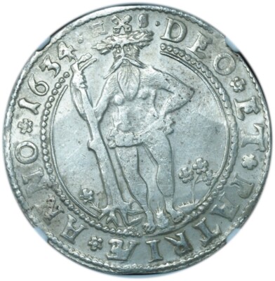 1634 Germany Brunswick Wolfenbuttel Wildman Thaler AU55 NGC | eBay