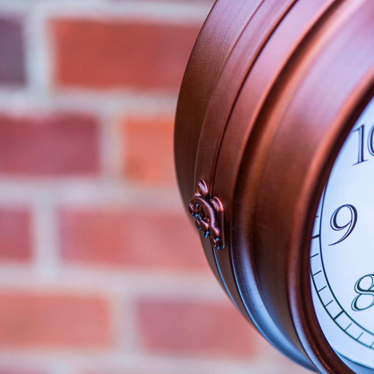 Double Sided Outdoor Clock Thermometer Stonegate Granite Garden Clock