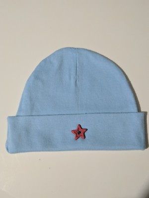Newborn baby boy beanie cap hat red star patriotic size 0-6 months NEW ...