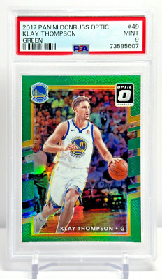 2017 Panini Optic Green Prizm # 5/5 Klay Thompson GSW No. 49 PSA 9 | eBay