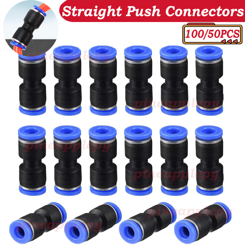 Pneumatic Quick Connectors Metric Equal Straight Push Fit Speed