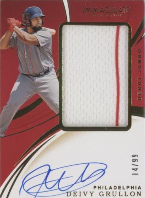2020 Panini Immaculate Collection - Debut Jumbo Autograph Relics Deivy ...