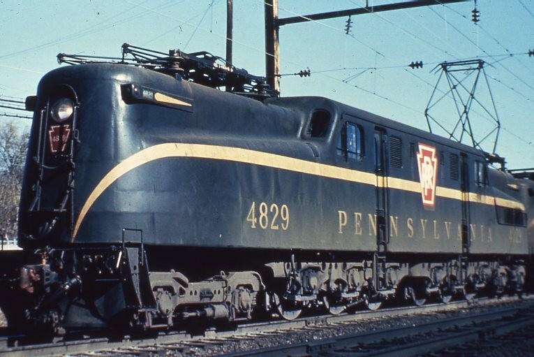 PRR pennsylvania railroad GG-1 4829 s amboy,nj dupe slide | eBay