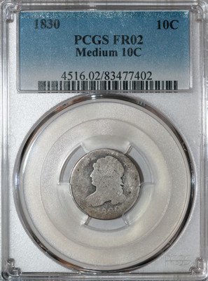 1830 10C Medium PCGS FR02 LOWBALL Coin | eBay