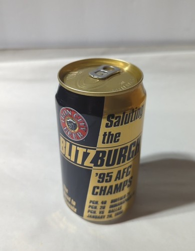 IRON CITY PITTSBURGH STEELERS FOOTBALL 1995 AFC CHAMPS BLITZBURGH BEER ...