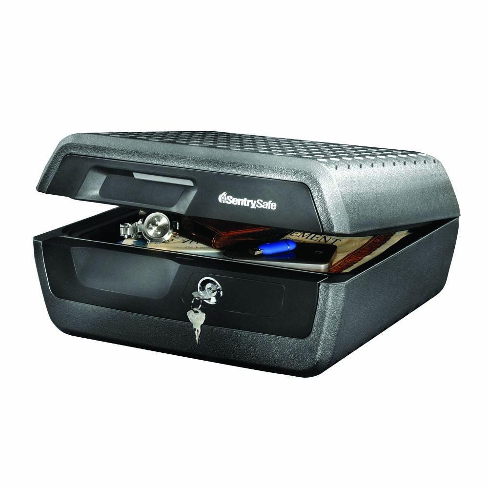 Sentry Fire Fireproof Waterproof Safe Home Security Keys Lock Box Money ...