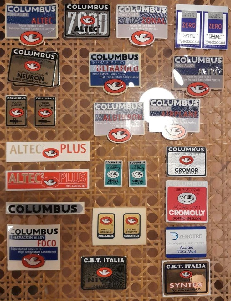 NEW 100% original vintage Decal COLUMBUS ALTEC 2 7005 Alloy NOS 1990s ...