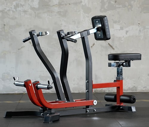 Seated Row Machine Lat Back Exercise Machine Adjustable Plate Loaded ...