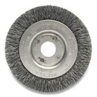 Narrow Face Crimped Wire Wheel, 3 in D, .0118 Stainless Steel Wire Pack ...