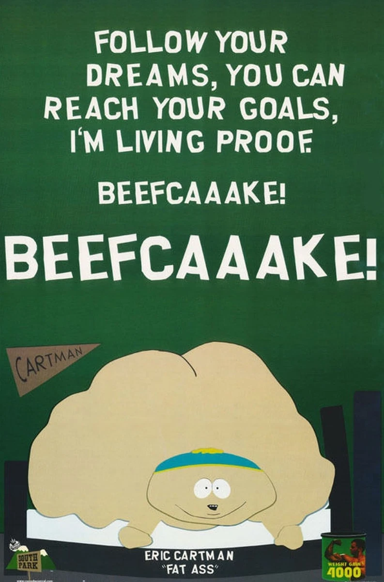 Cartman Beefcake Poster