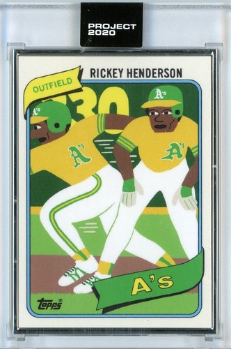 TOPPS PROJECT 2020 - RICKEY HENDERSON - KEITH SHORE AP 03/20 Silver ...