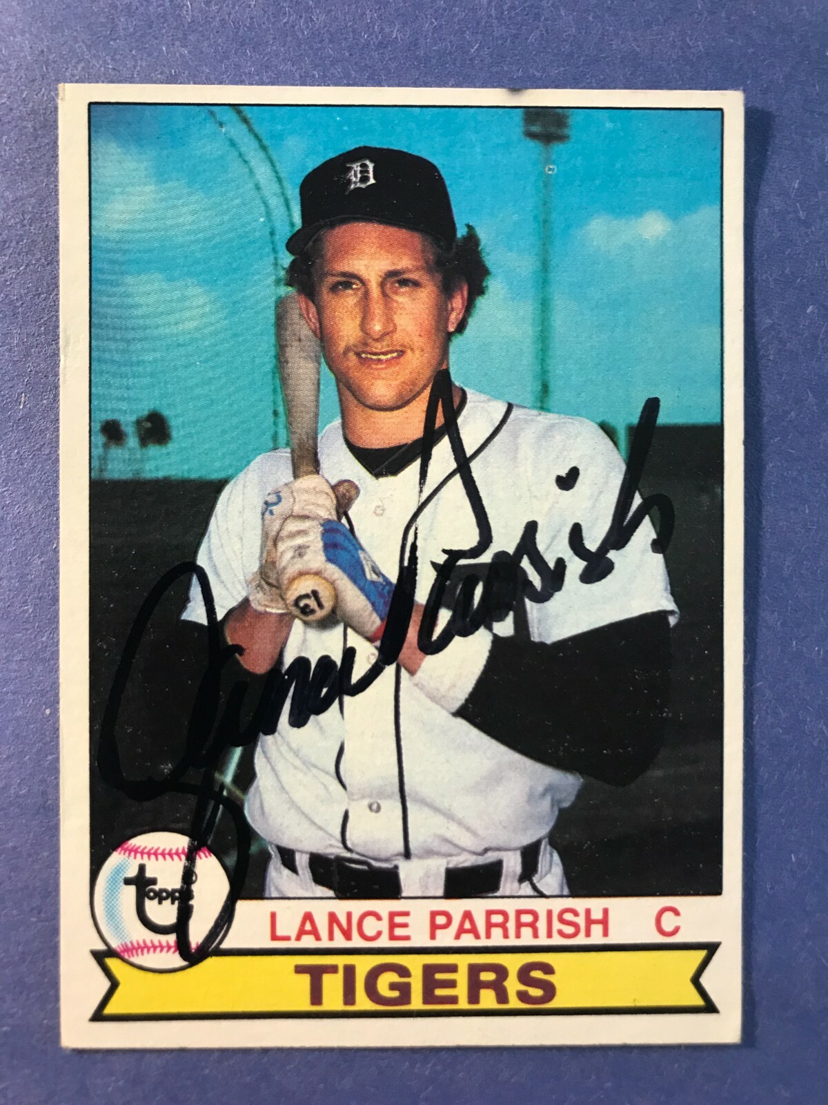 SIGNED LANCE PARRISH AUTOGRAPHED 1979 BASEBALL CARD - TIGERS | eBay