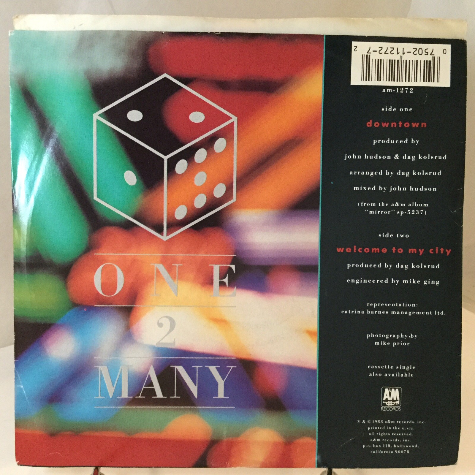 ONE 2 MANY Downtown / Welcome To My City 45 MINT UNPLAYED 1988 | eBay
