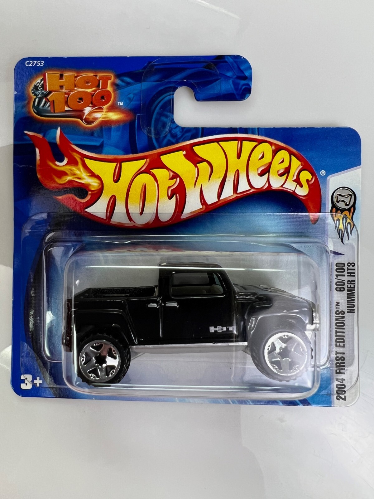 🇺🇸Hot Wheels 2004 First Editions Hummer HT3 60/100 Black Short Card ...
