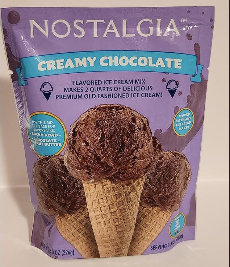 Nostalgia Ice Cream Mix 8 oz Makes 2 Quarts New Sweet Strawberry ...