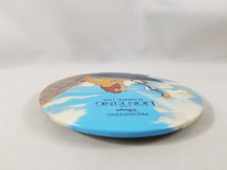 Disney Lion King Button Pin Summer 1994 Mufasa Nala Simba Rafiki Pride ...