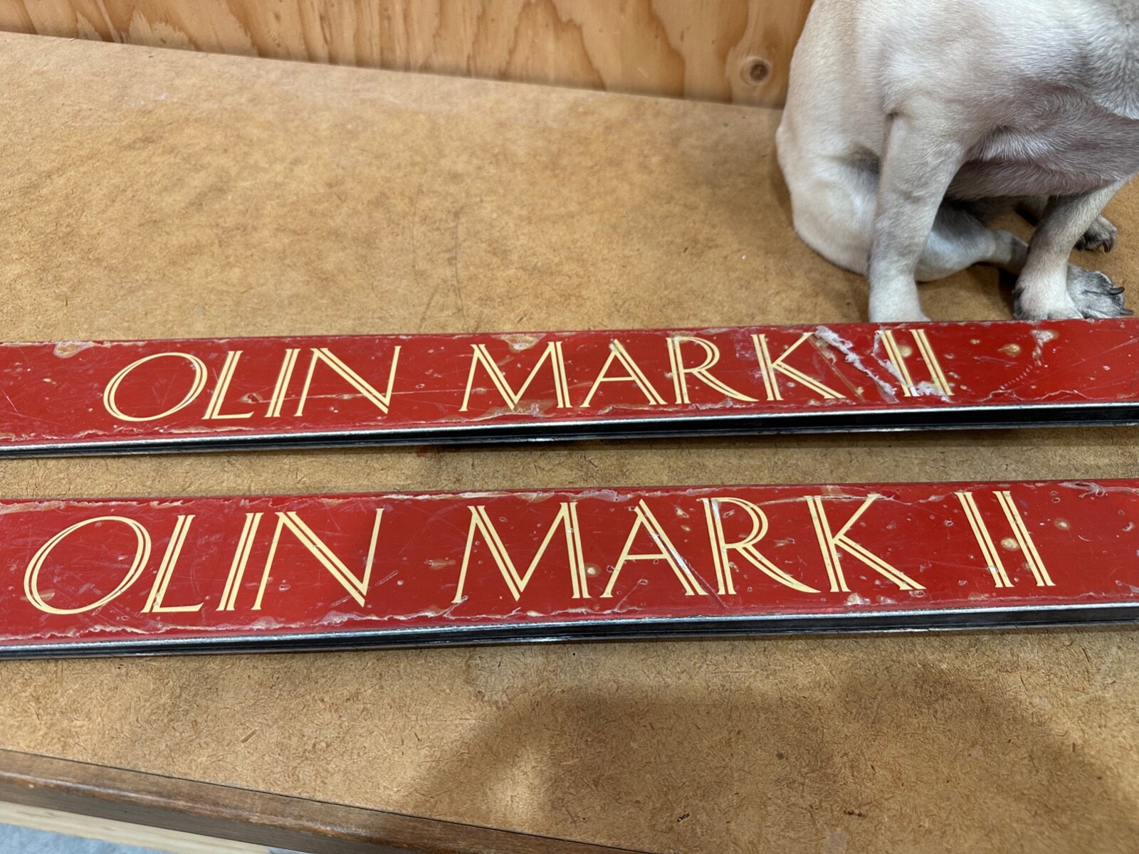Vintage Olin Mark II V.C.E. Downhill Skis 195 cm Marker M28 Bindings ...