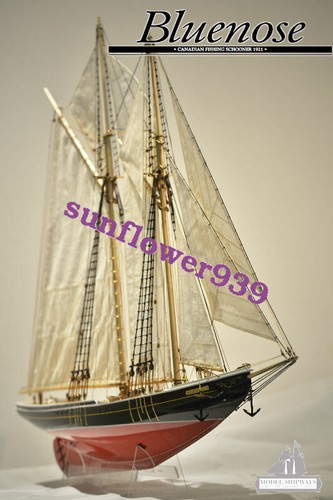 Bluenose Model Sailboat 1:72 730 mm Wooden Ship Model Kit Yuanqing | eBay