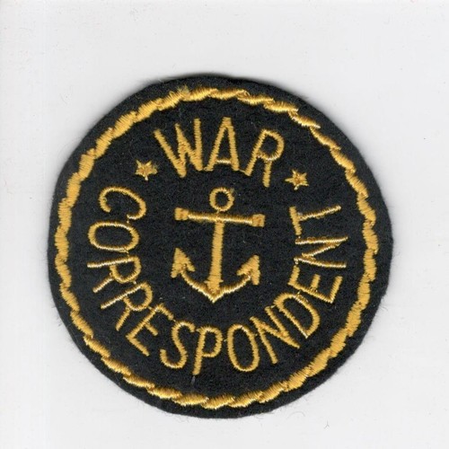 WW 2 US Navy War Correspondent Patch Inv# J378 | eBay