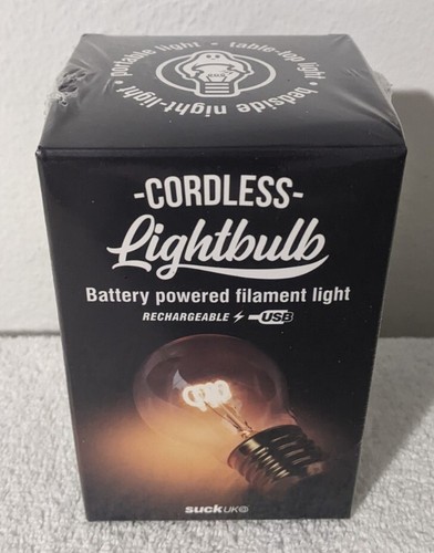 Sealed New Cordless Lightbulb Battery Powered Filament Light ...