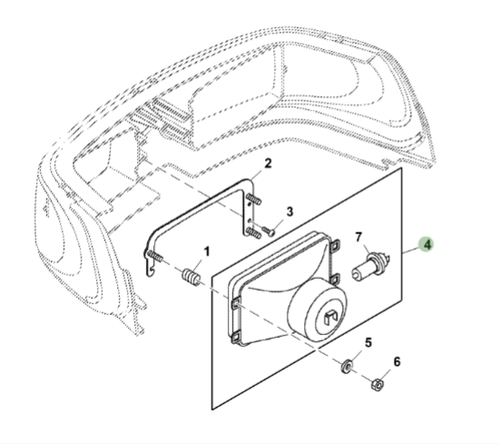 Genuine John Deere Compact Tractor Headlight LVA14946 2027R 2032R 2036R ...