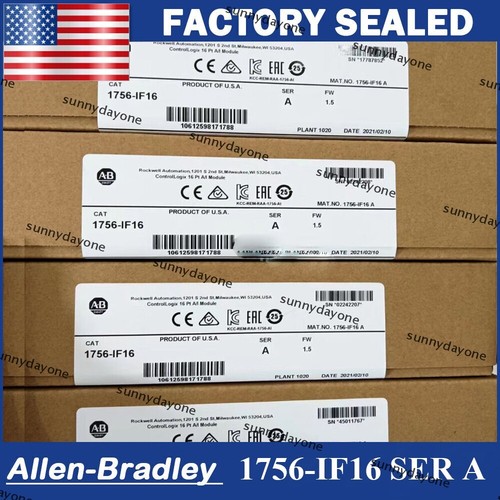 New NEW PLC New Factory Sealed 1756-IF16 ControlLogix 16 Pt Input Modul ...