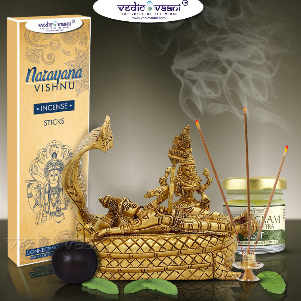 Vedic Vaani Lord Vishnu Anantha Padmanabha Swamy Statue in Brass with ...