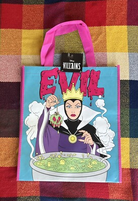 Disney SNOW WHITE EVIL QUEEN POISON APPLE Reusable Tote Shopping Bag ...