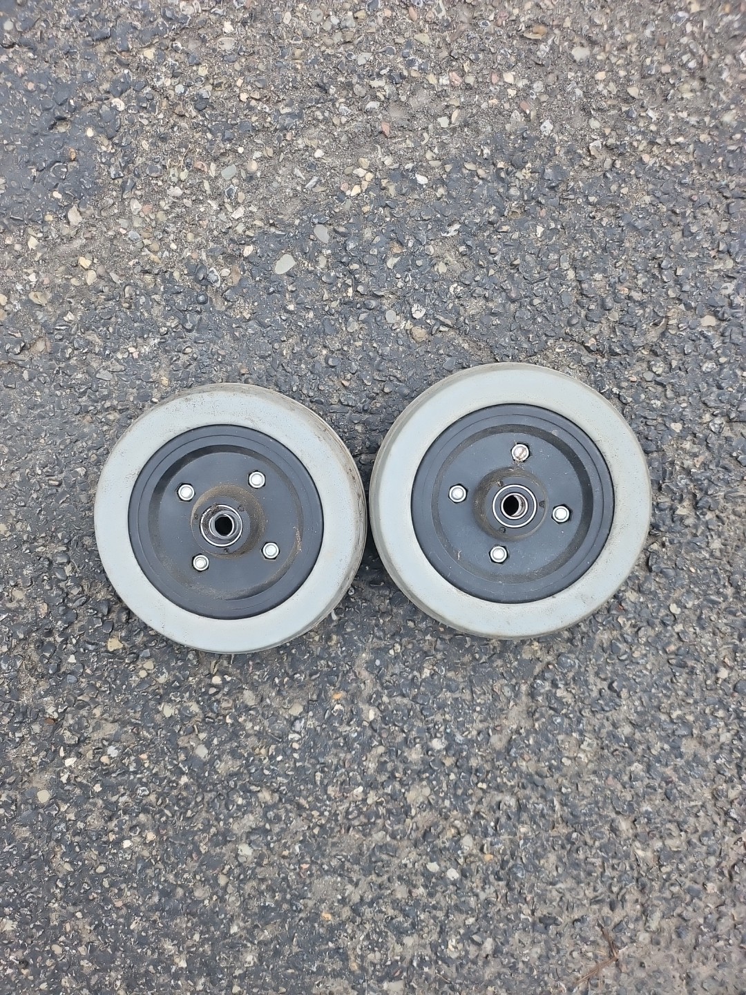 PAIR Caster Wheels Tires for Invacare Pronto, TDX 3 4 5 SP SR Storm ...