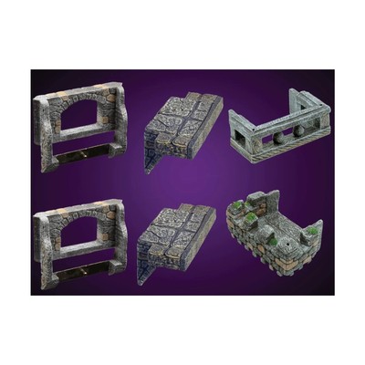 Dwarven Forge Castle Builder Fieldstone Balcony Pack New | eBay