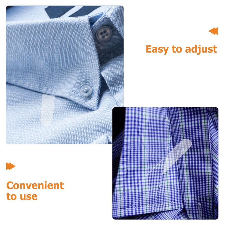200pcs Collar Stays Men Dress Shirts Plastic Dress Shirt Invisible ...