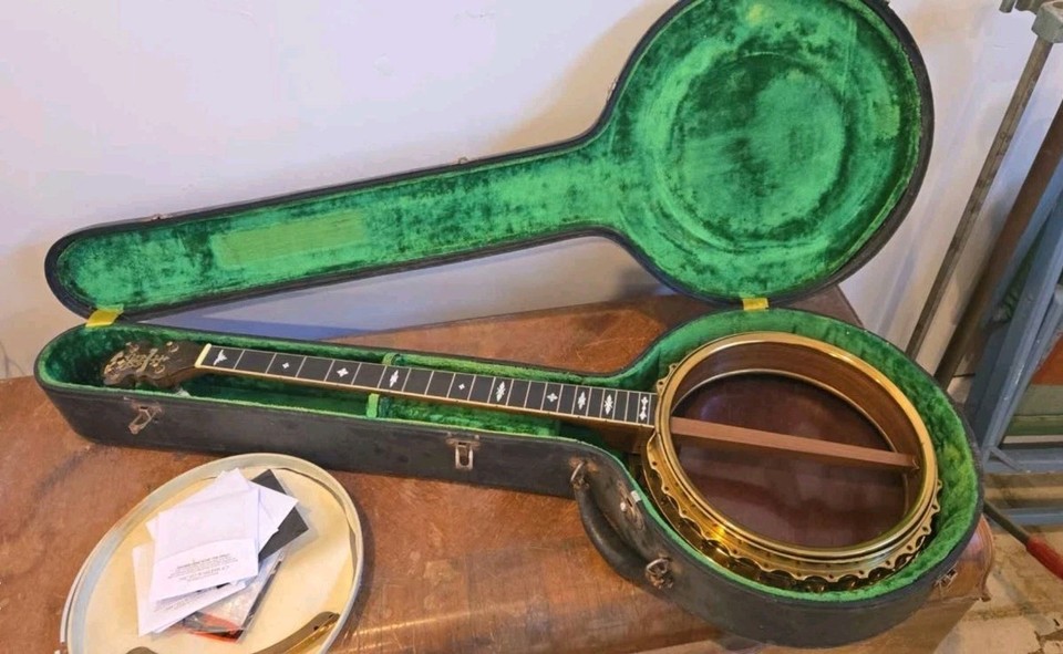 VTG Antique 1920s Leedy Solo Tone Banjo Musical Instument With Oroginal ...