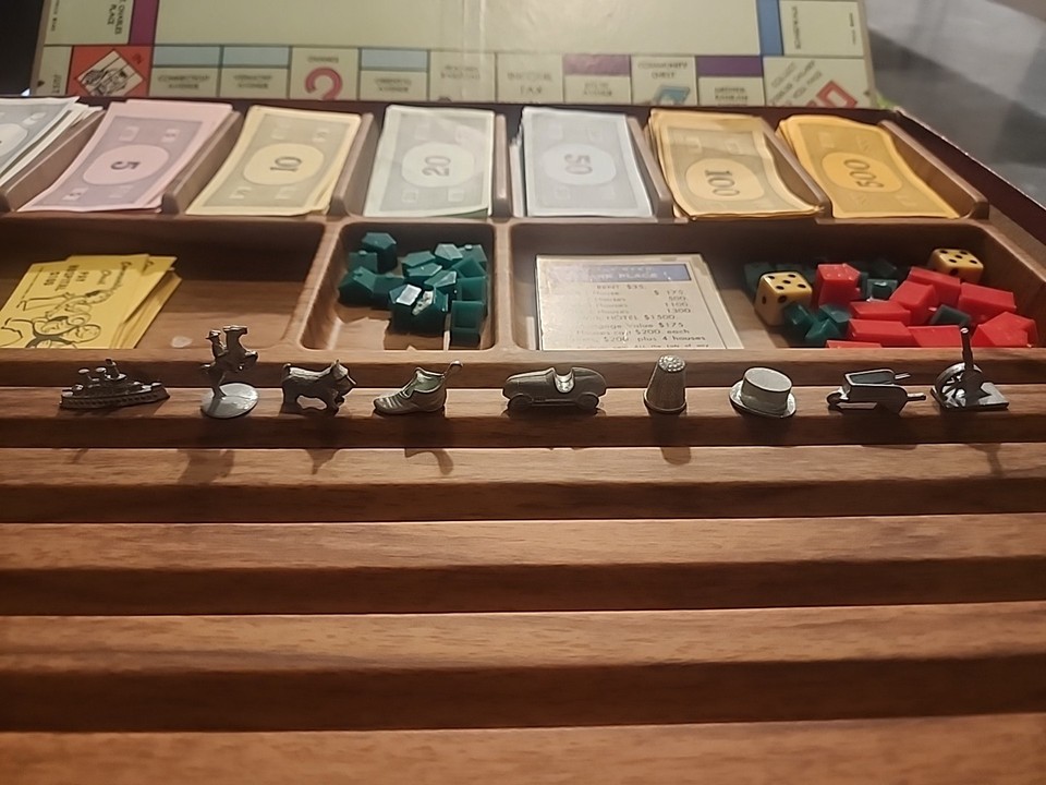 Vintage 1960s Parker Brothers Monopoly Game Real Estate Board Game ...