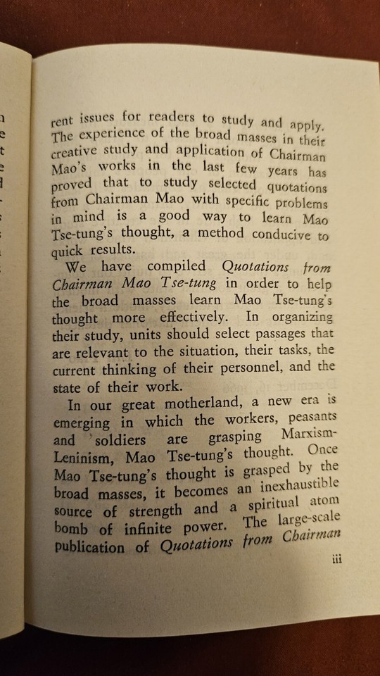 "Quotations From Chairman Mao Tse-tung" 2nd Edition, 1967, Mint ...