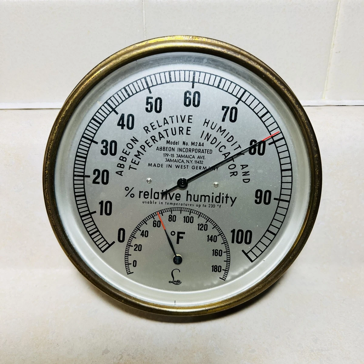 Temperature And Humidity Gauge Abbeon