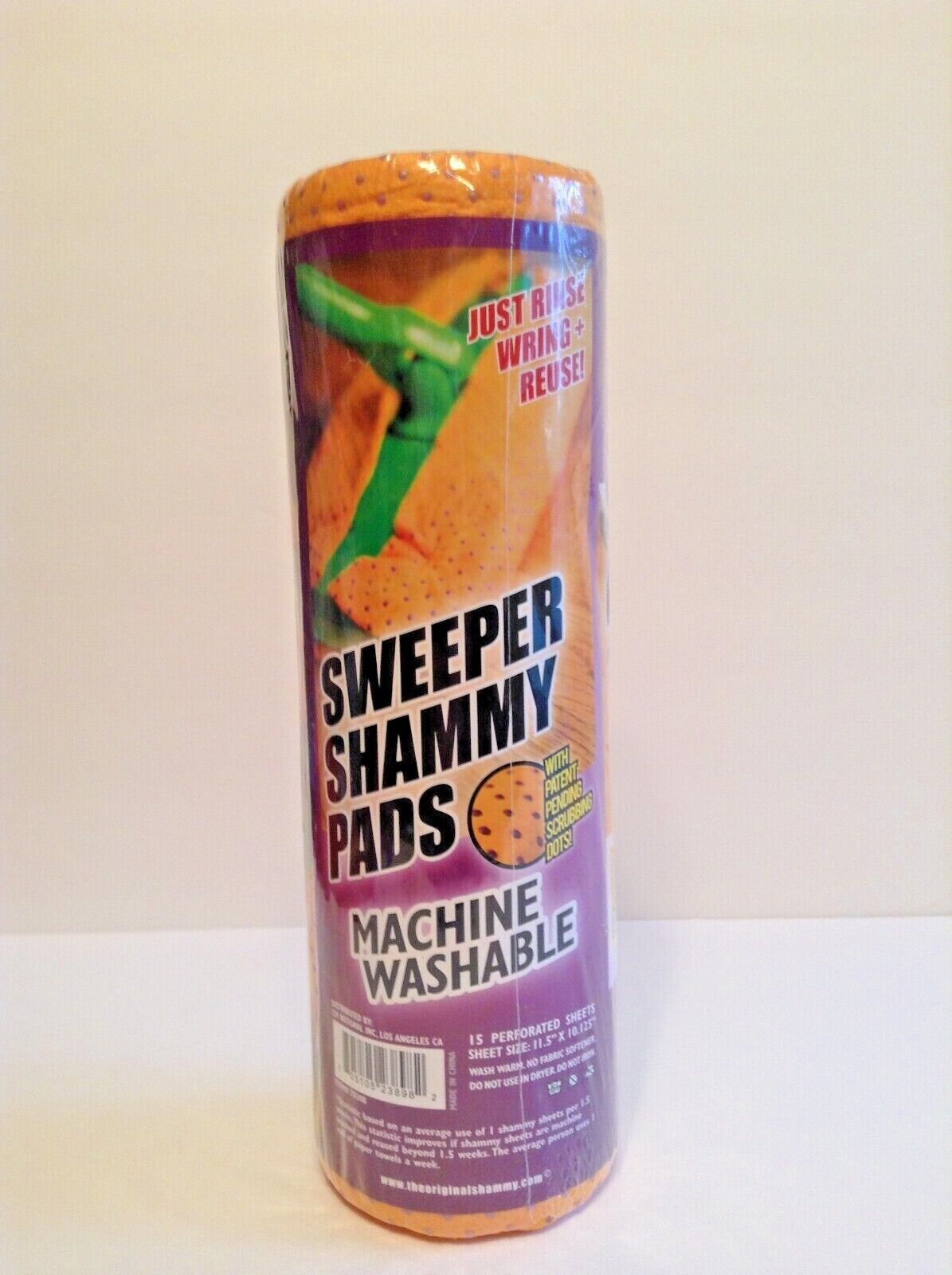 6-PACK Sweeper Shammy Pads Machine Washable 90 count REUSABLE MACHINE ...