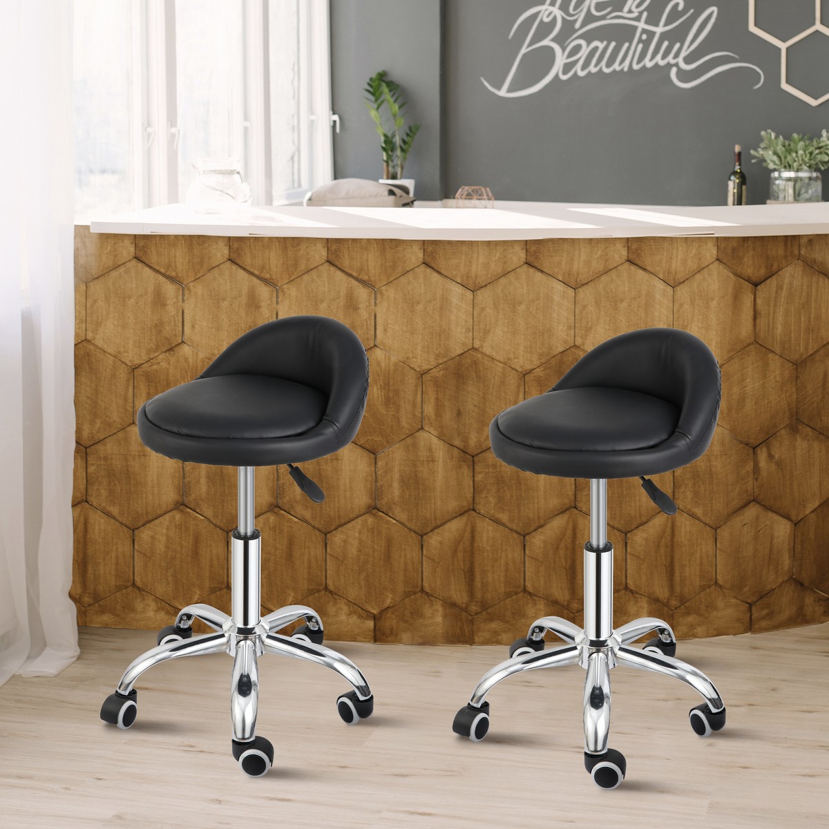 Workshop Stool Roscoe Medical Stool With Wheels - Round Adjustable ...