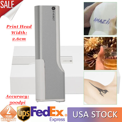 Portable Print Pen Mini Printer All Surfaces Automatic Hand-held Inkjet ...
