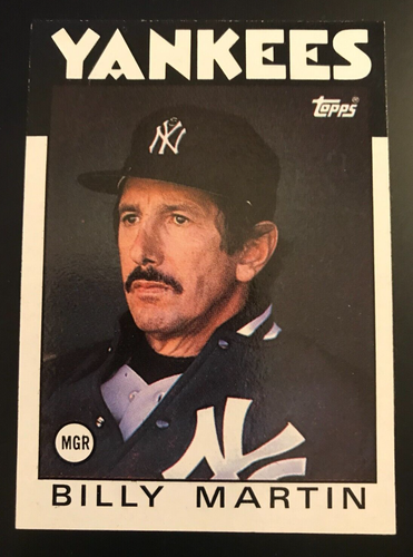 1986 Topps Billy Martin Manager #651 Yankees Checklist | eBay