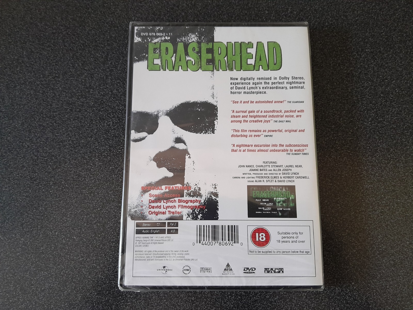 Eraserhead (DVD, 2001) for sale online | eBay