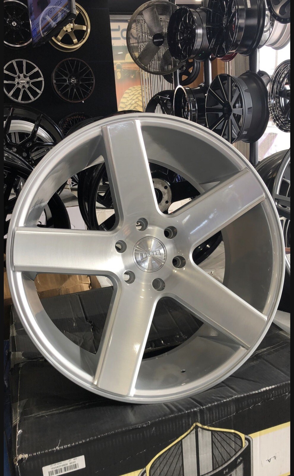 (4) 24X10 DUB BALLER S218 SILVER BRUSHED RIMS (6X139.7 ESCALADE TAHOE ...