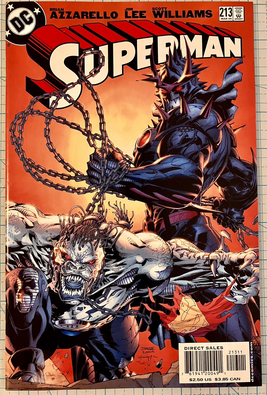 Superman #213 NM Jim Lee Cover 2005 DC Comics Azzarello Williams | eBay