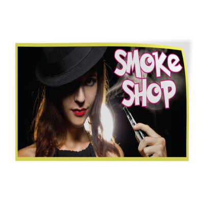 Decal Stickers Smoke Shop Business E Vinyl Store Sign Label Business | eBay