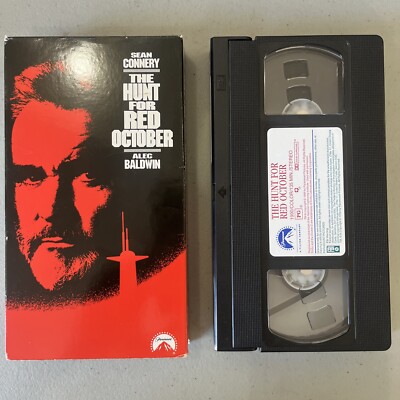 The Hunt for Red October VHS TAPE (Black Tape, 1989) | eBay