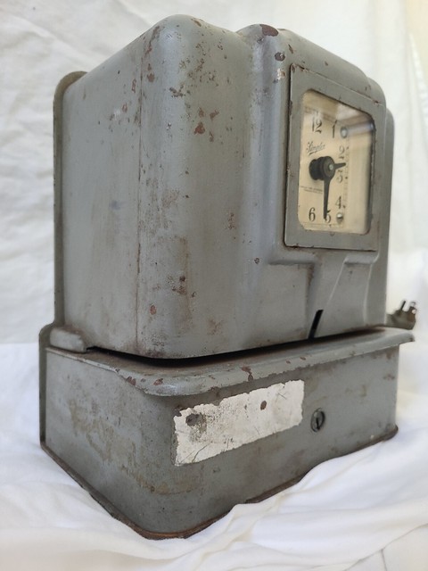 Vintage SIMPLEX TIME RECORDER PUNCH CLOCK TIME CLOCK JCP1R3 Parts ...